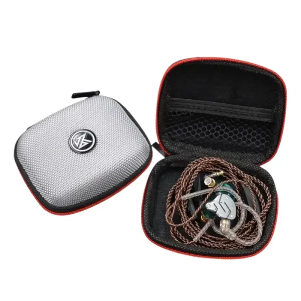 KZ Earphone Zipper Case – 1pc Oval Cable Organizer (Black) or KZ ...